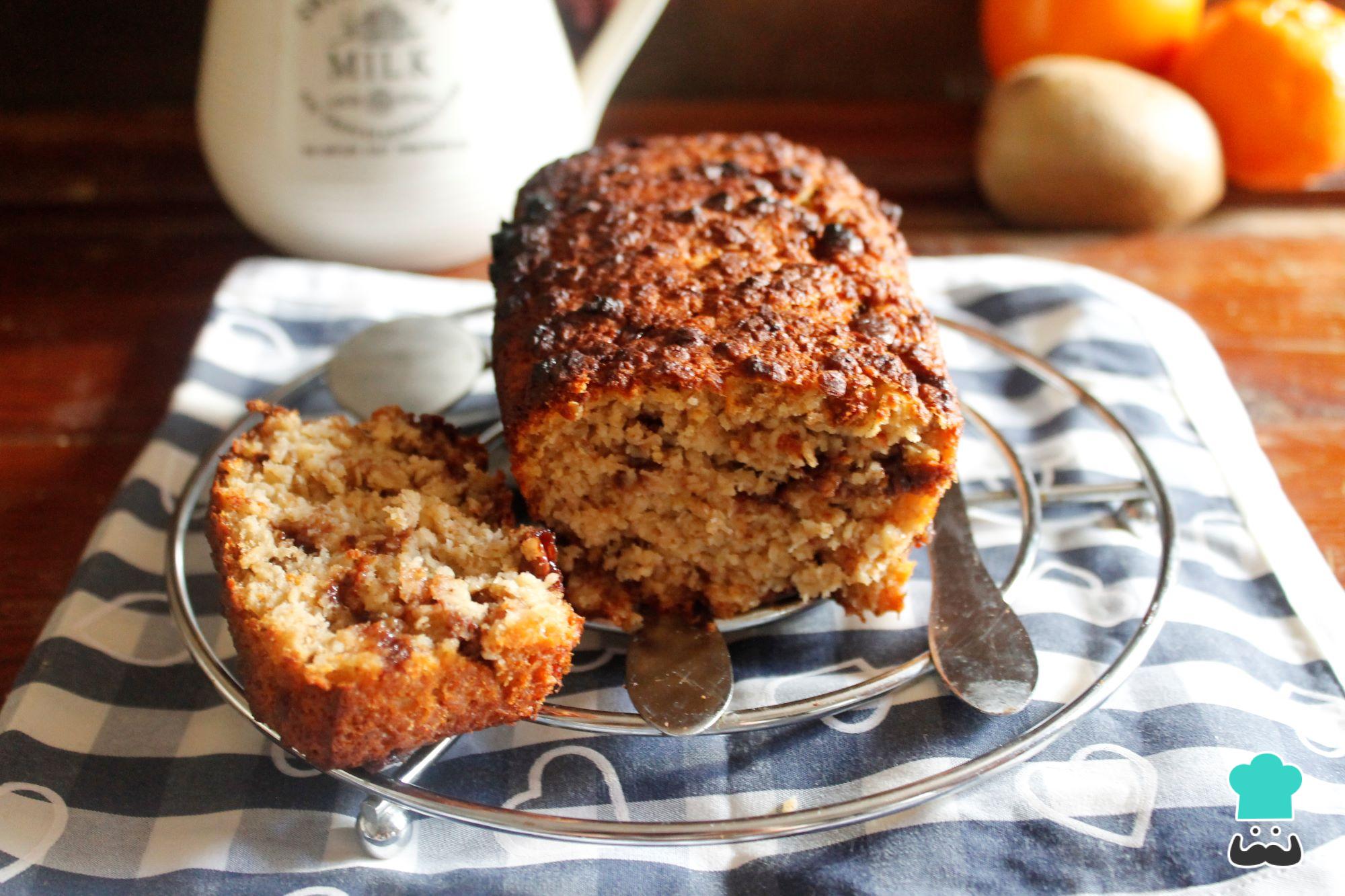 Budín de banana sin harina Receta FÁCIL y EXQUISITA