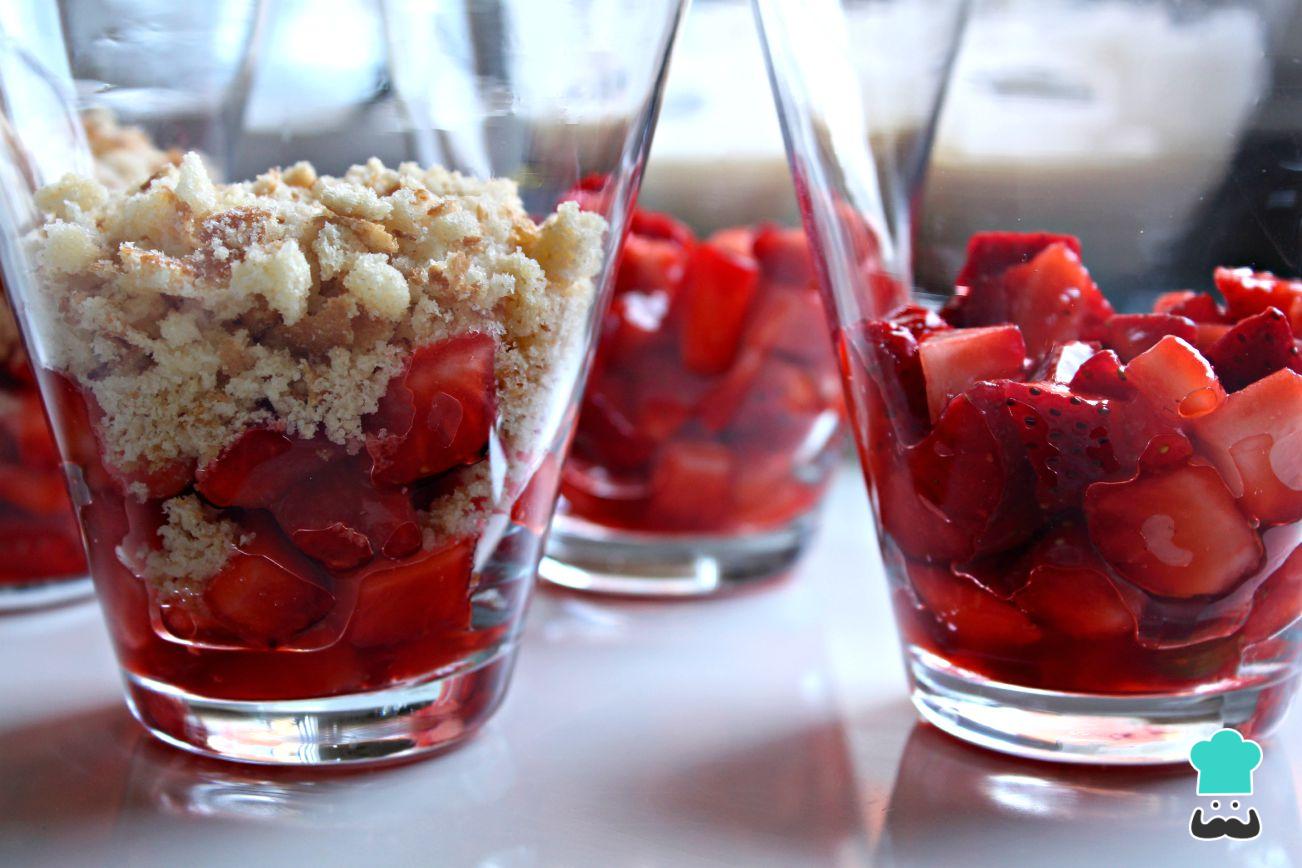 Tiramisú de fresa Fácil