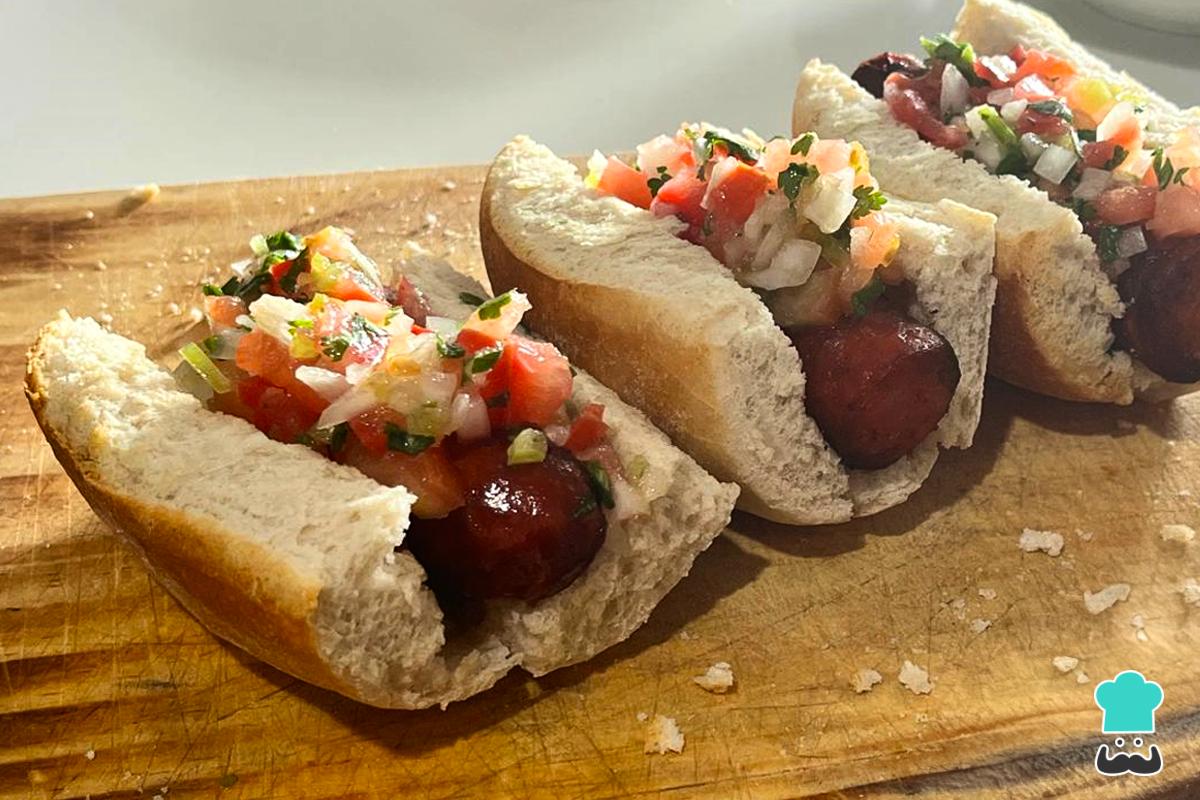 Choripán chileno - Receta FÁCIL