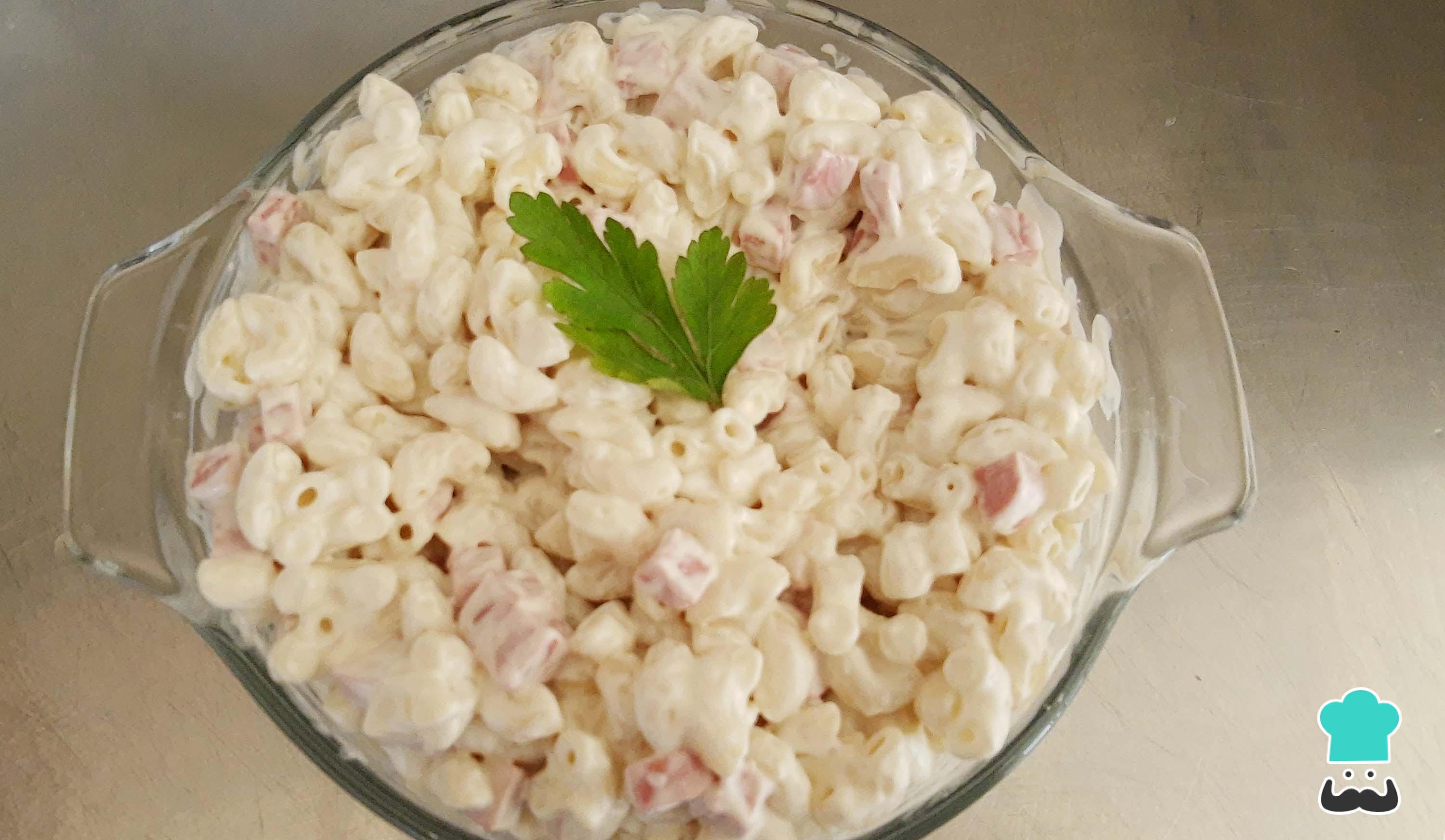 Sopa de coditos fría - Receta FÁCIL