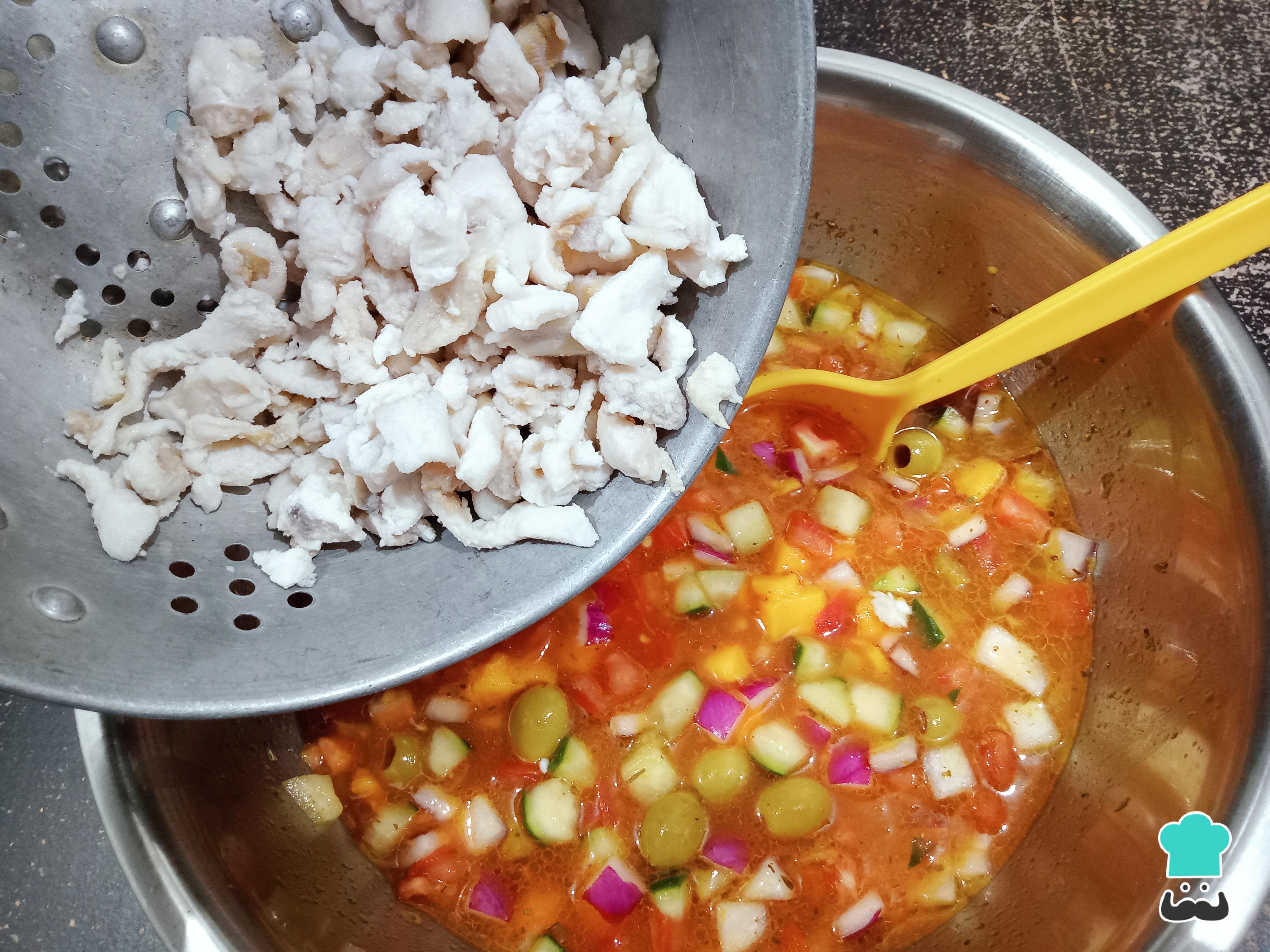 Ceviche de cazón - Receta FÁCIL