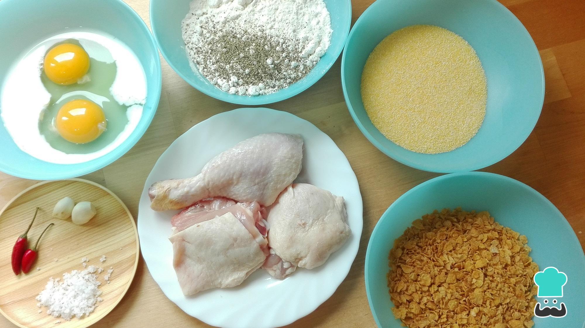 Pollo frito estilo KFC