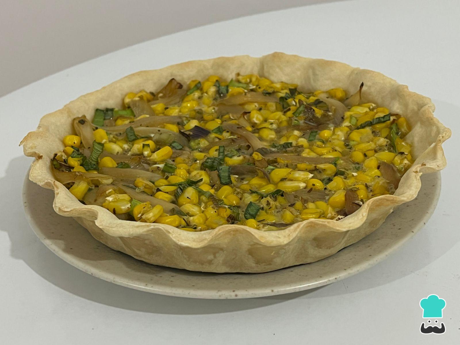 Tarta de choclo y cebolla - Receta FÁCIL