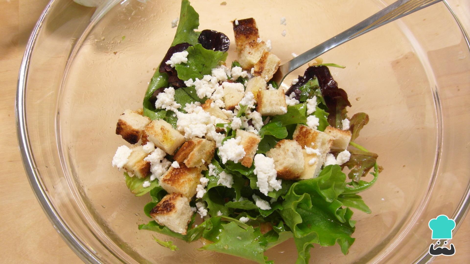 Ensalada De Queso De Cabra Nueces Y Miel Fácil