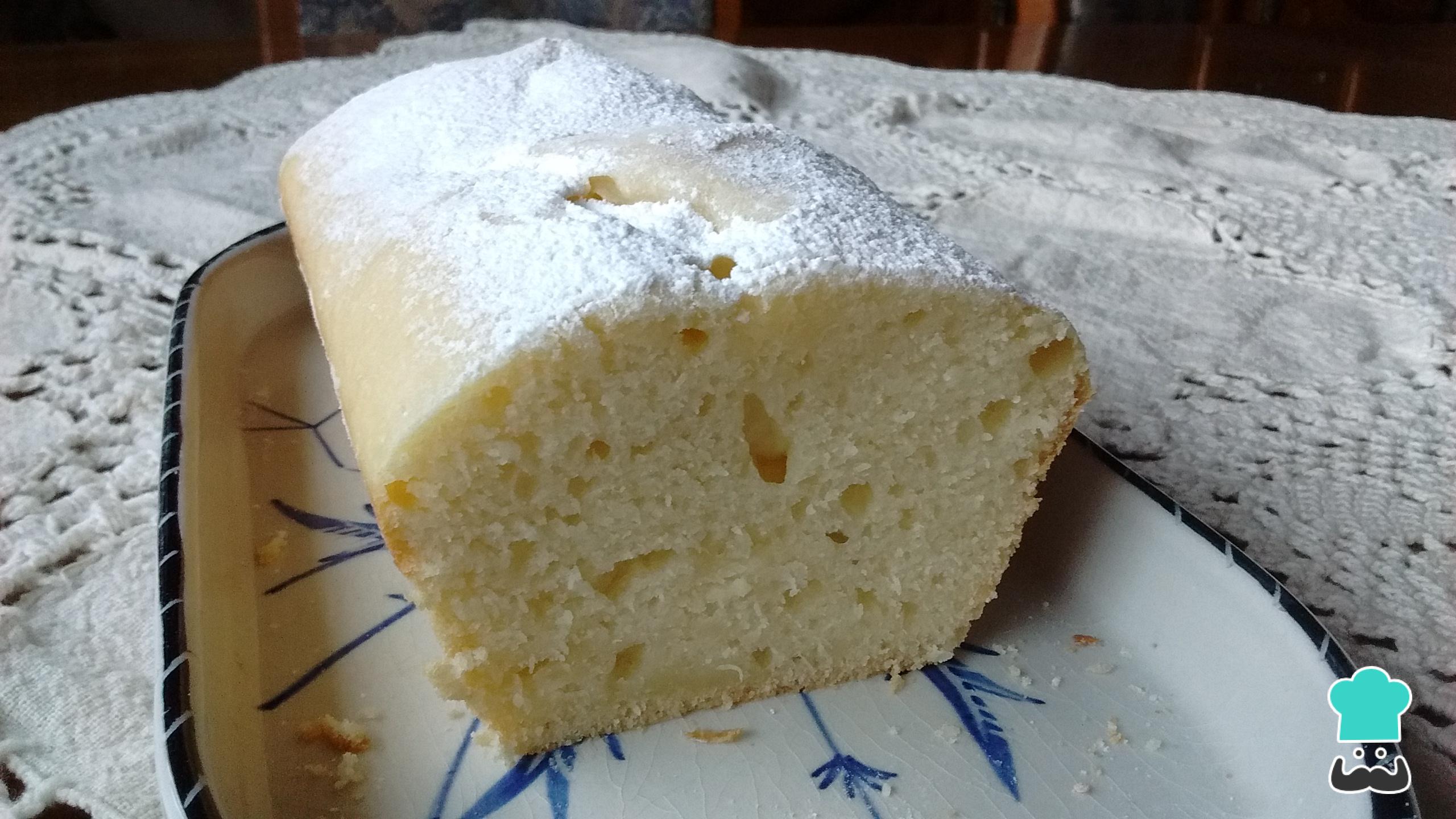 Budín con crema de leche - Receta FÁCIL y RÁPIDA