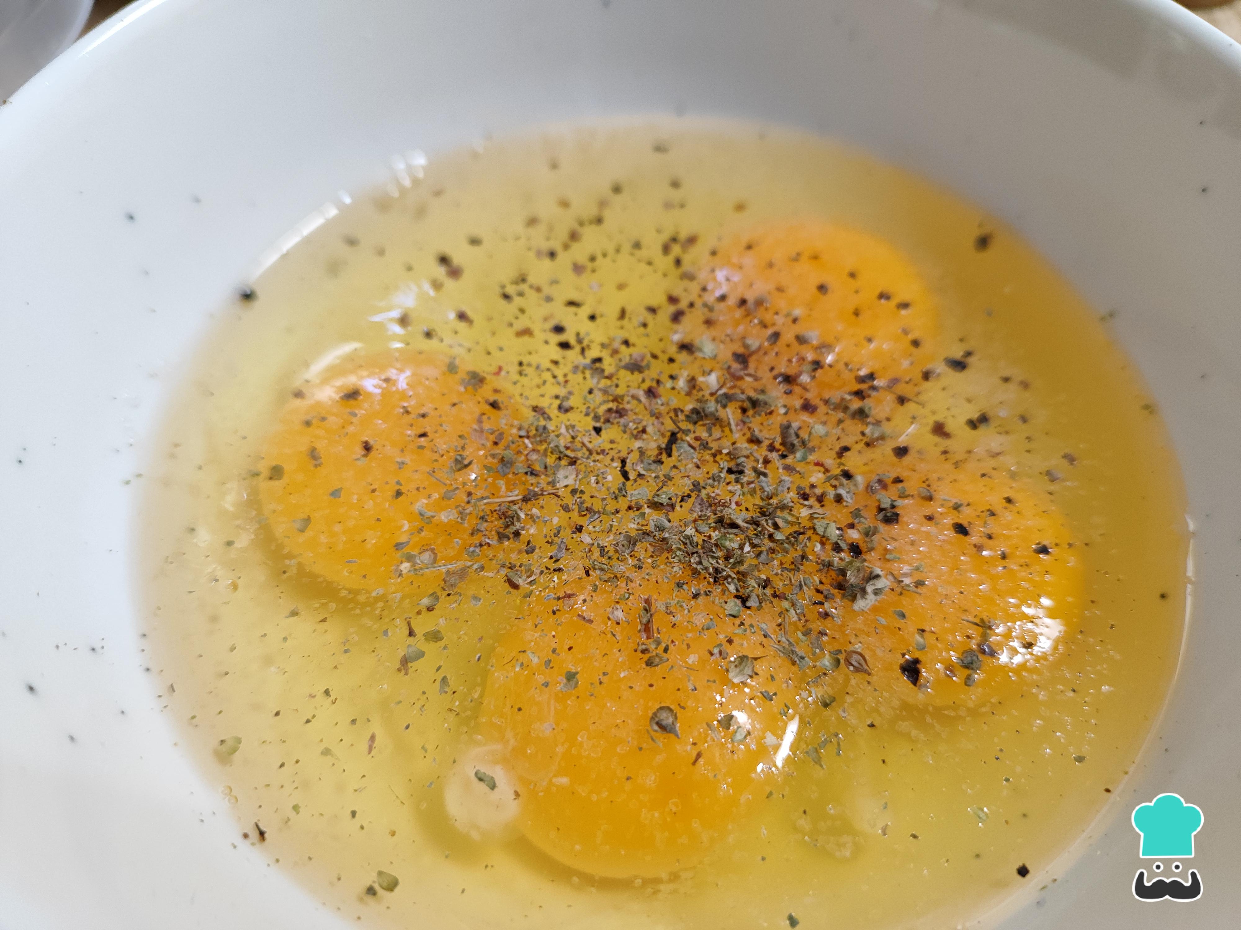 Tacos de huevo - Receta FÁCIL