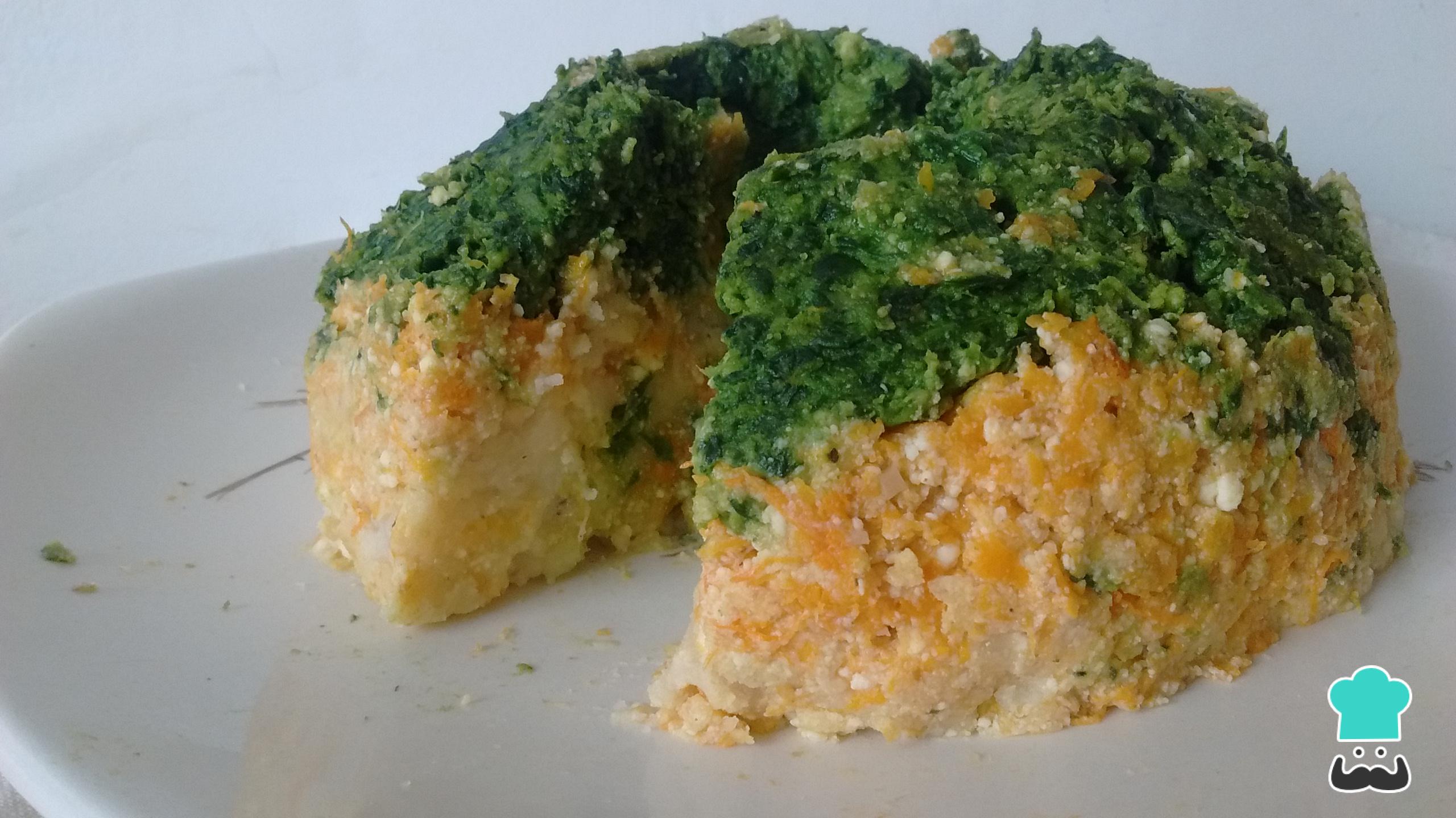 Budín tricolor - Receta FÁCIL y SALUDABLE