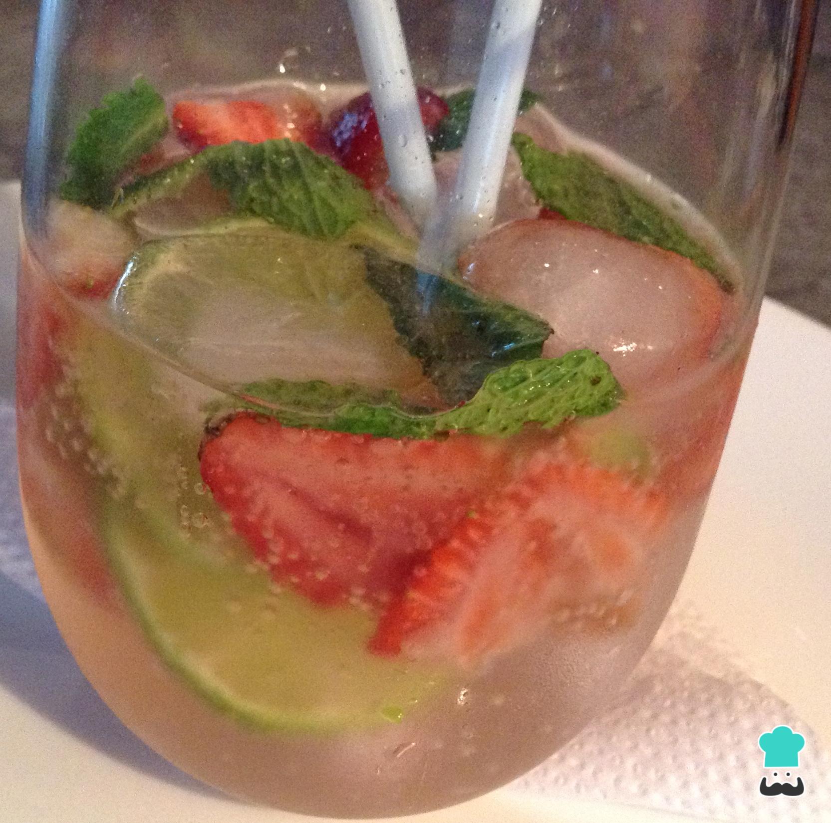 Mojito de fresa sin alcohol - Receta FÁCIL