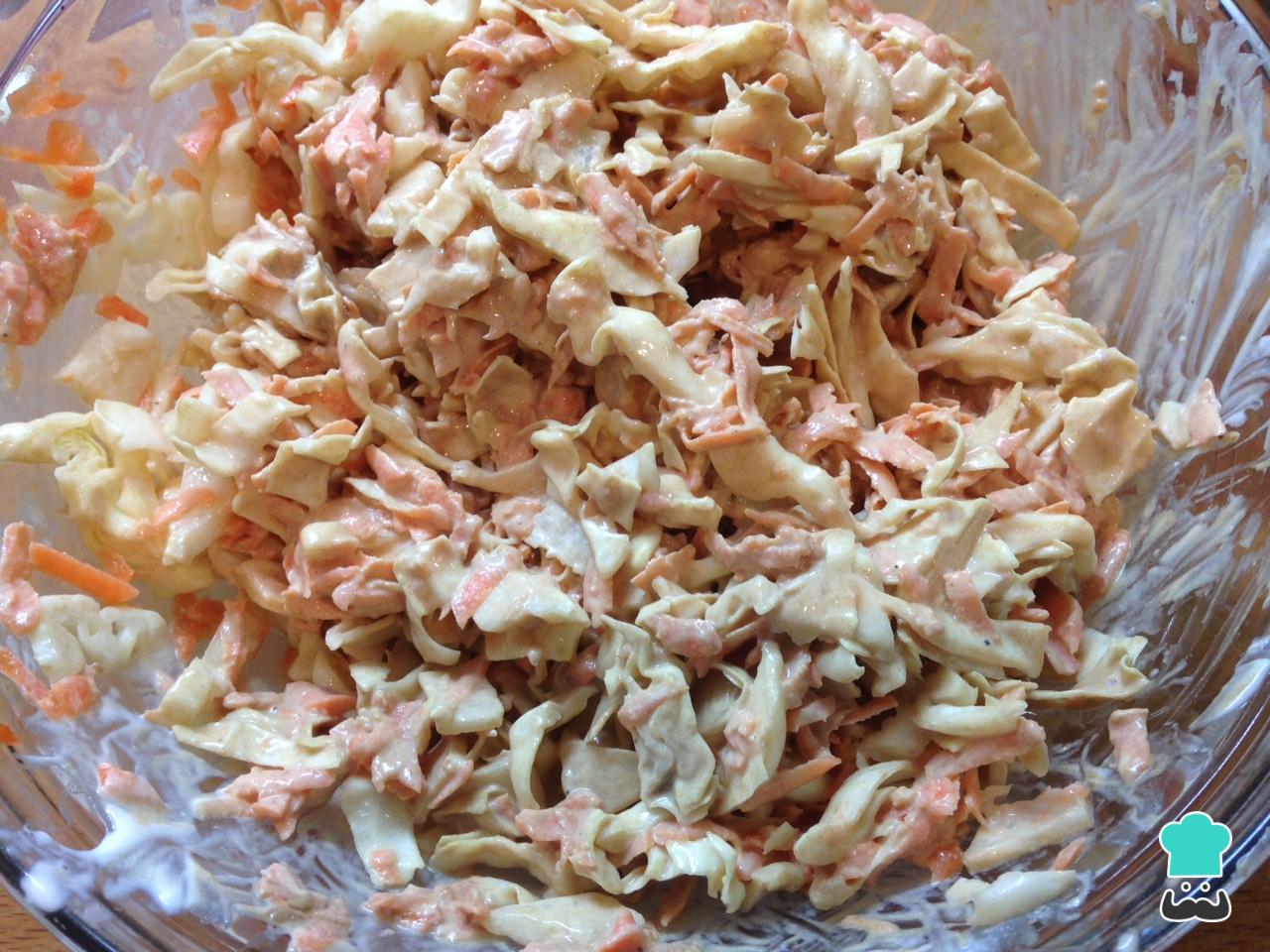 Ensalada Agridulce De Repollo Y Zanahoria Fácil
