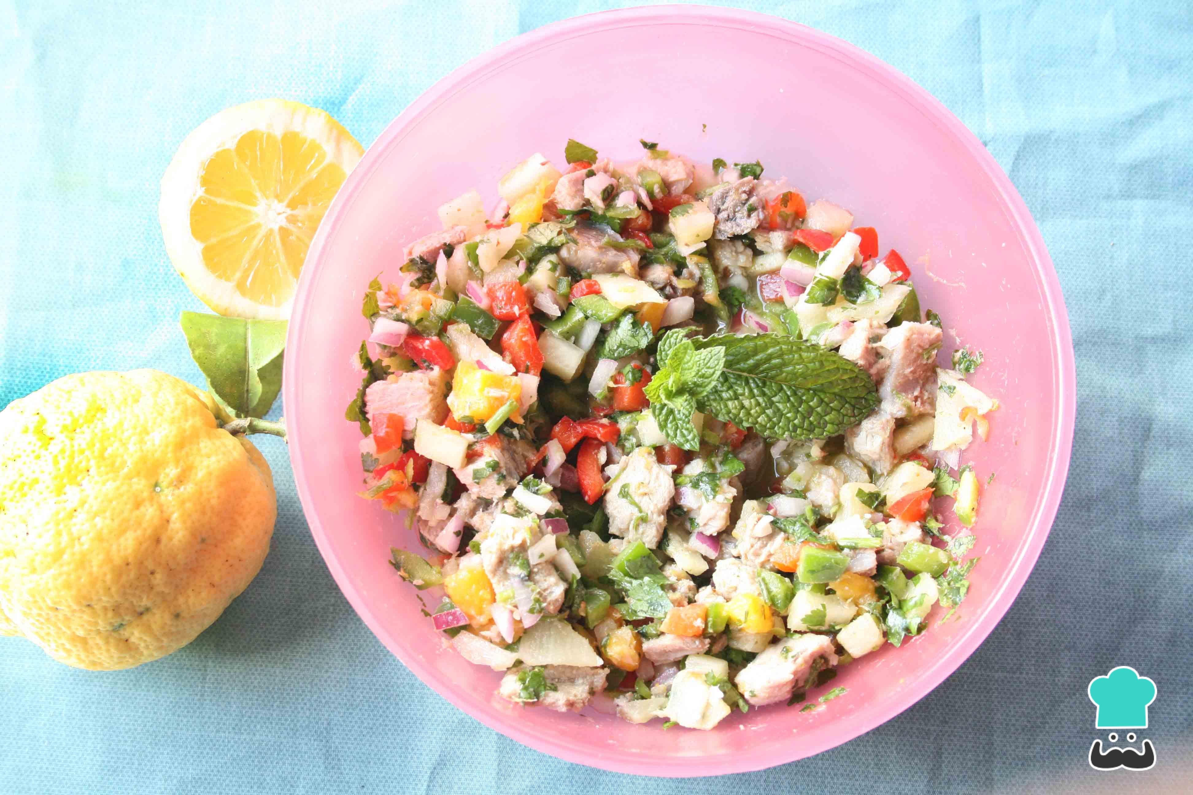 Ceviche de pescado blanco - Estilo venezolano
