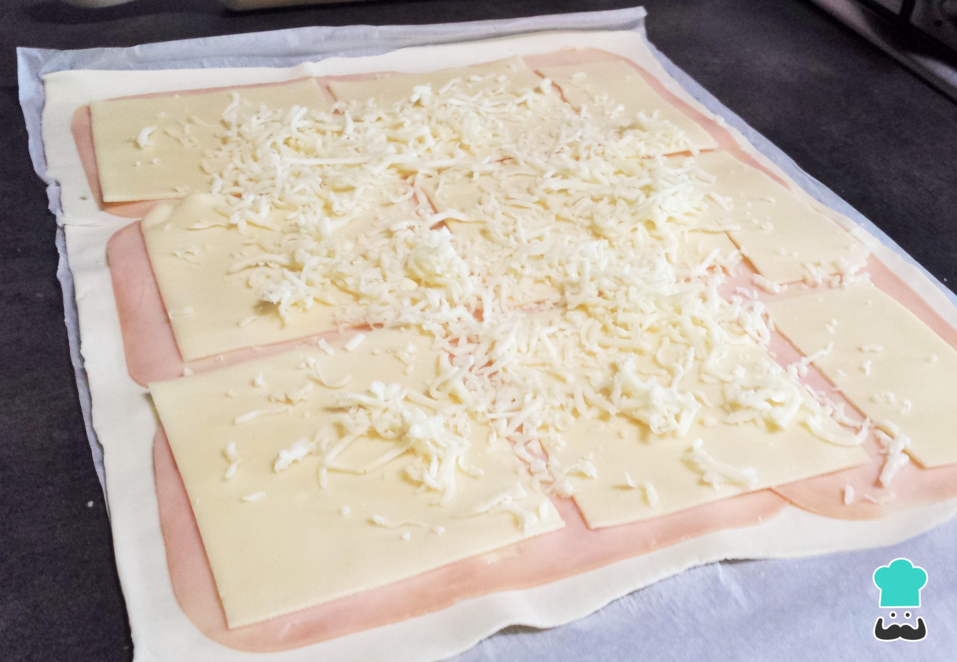 Hojaldre Relleno De Jamón Y Queso ¡listo En 10 Minutos