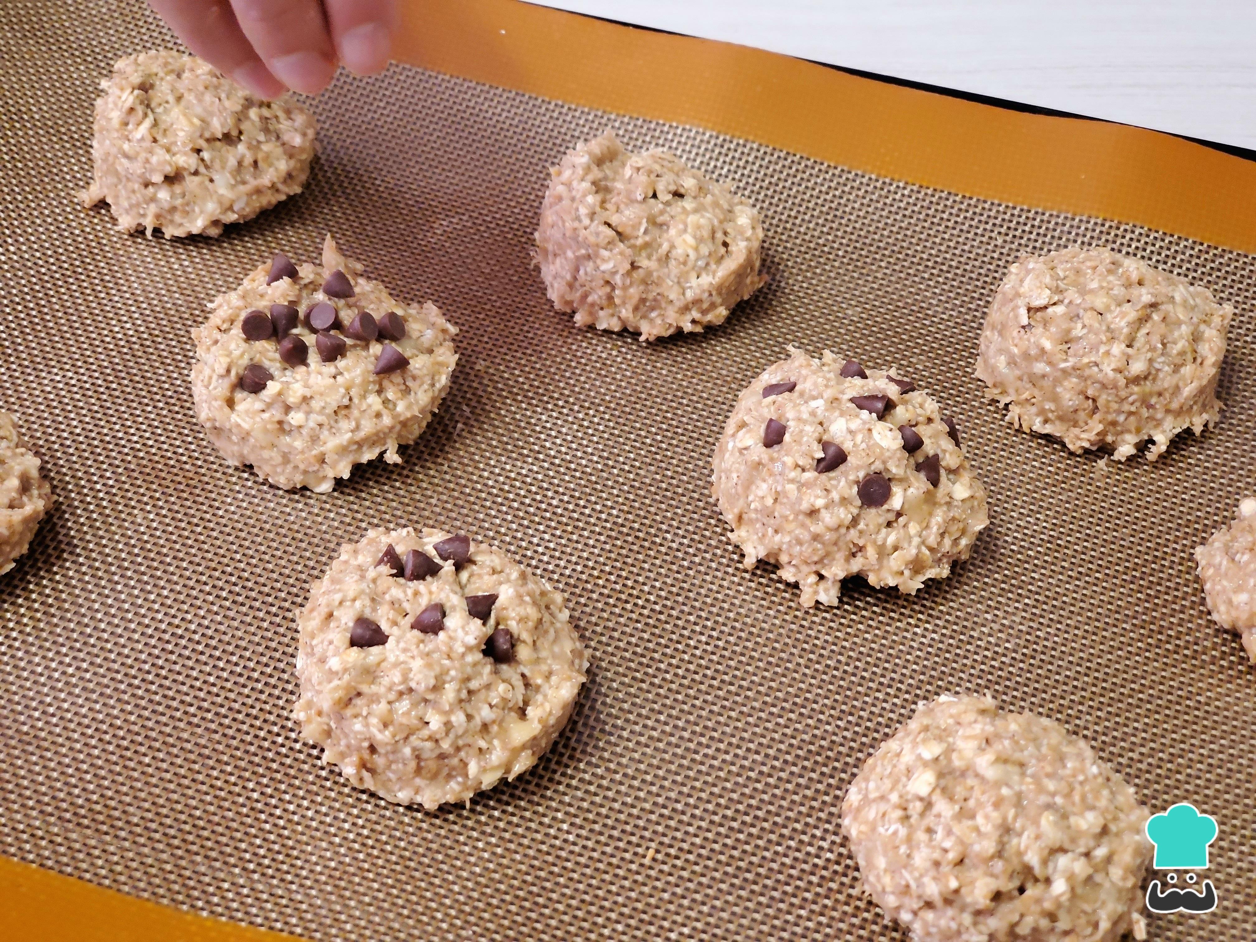 Galletas de avena y plátano - Receta FÁCIL