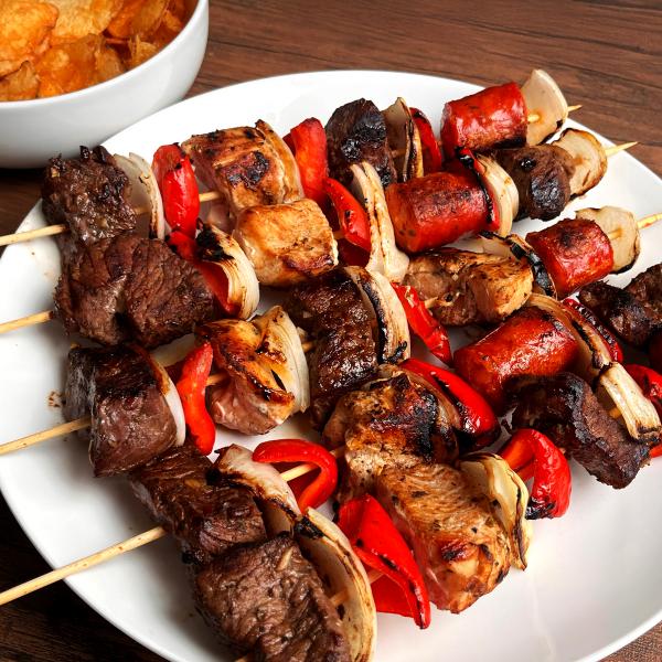 anticuchos de pollo