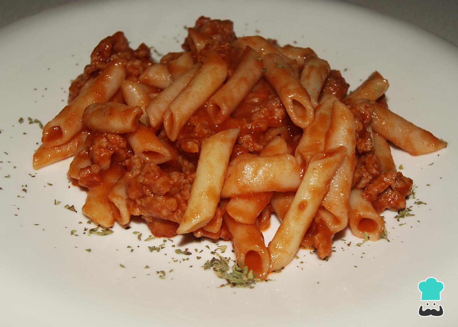 Macarrones Con Carne Y Tomate Fácil