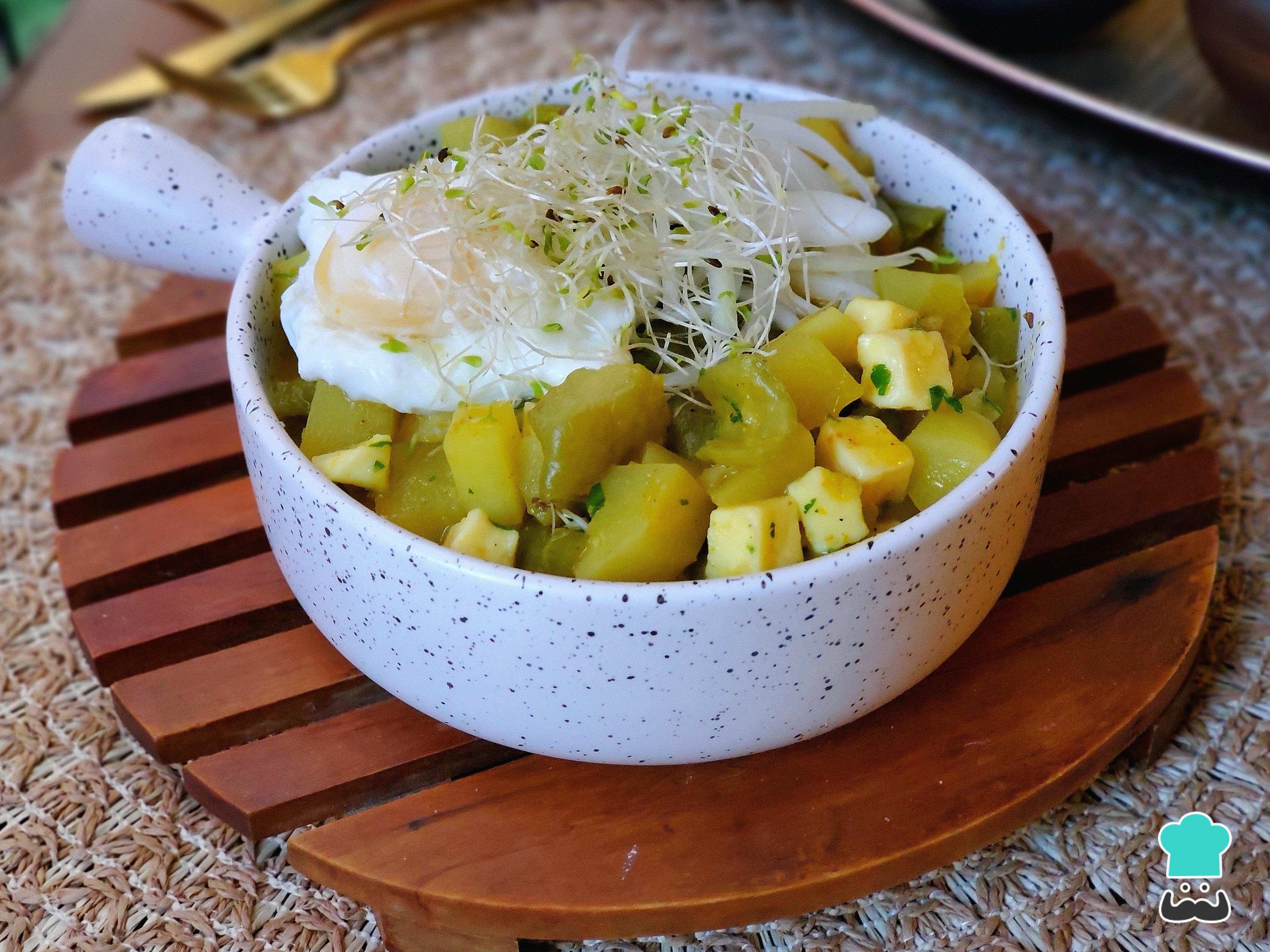 Ajiaco de caigua - Receta PERUANA