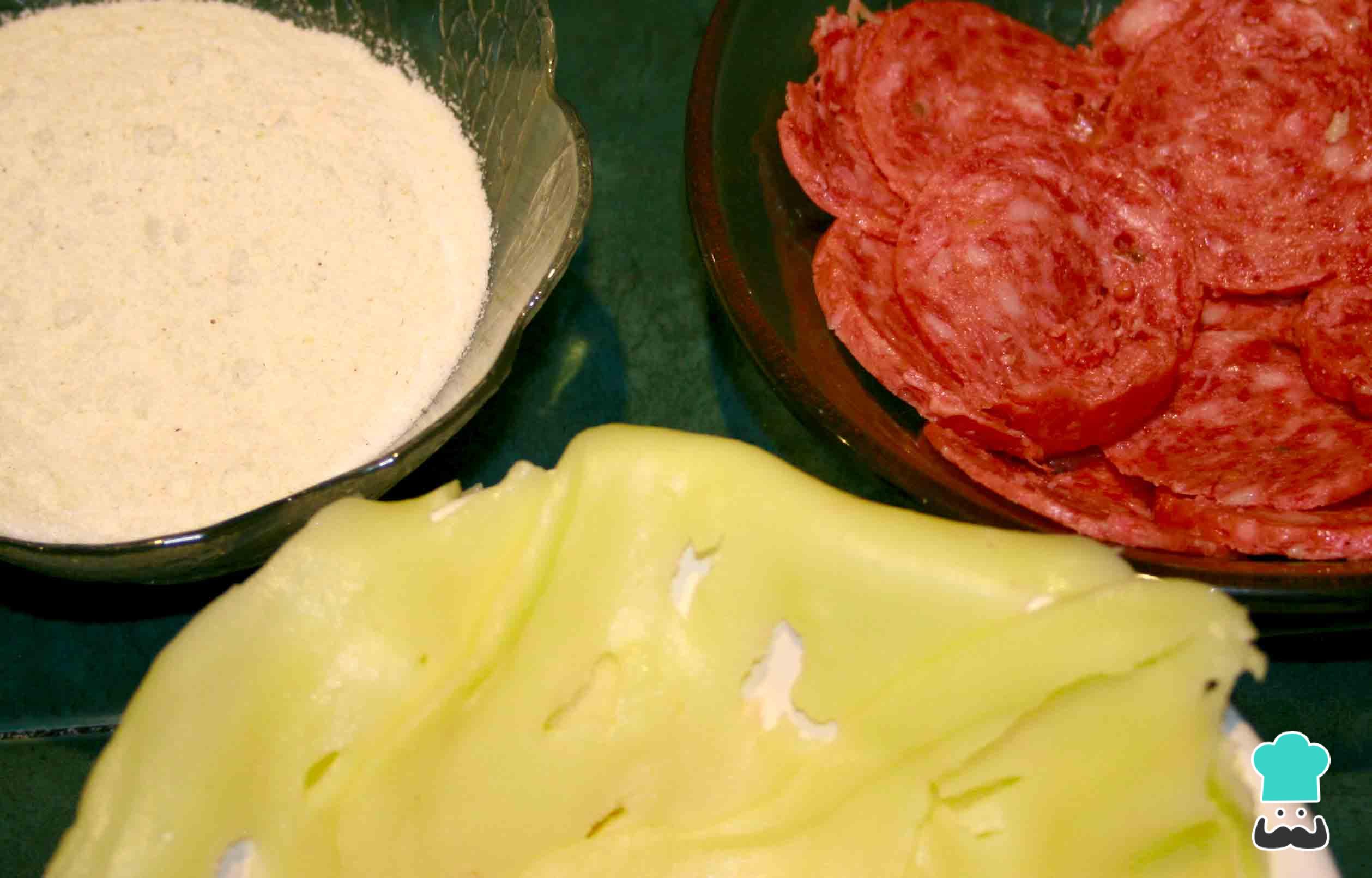 Pizza con harina de maíz - Fácil