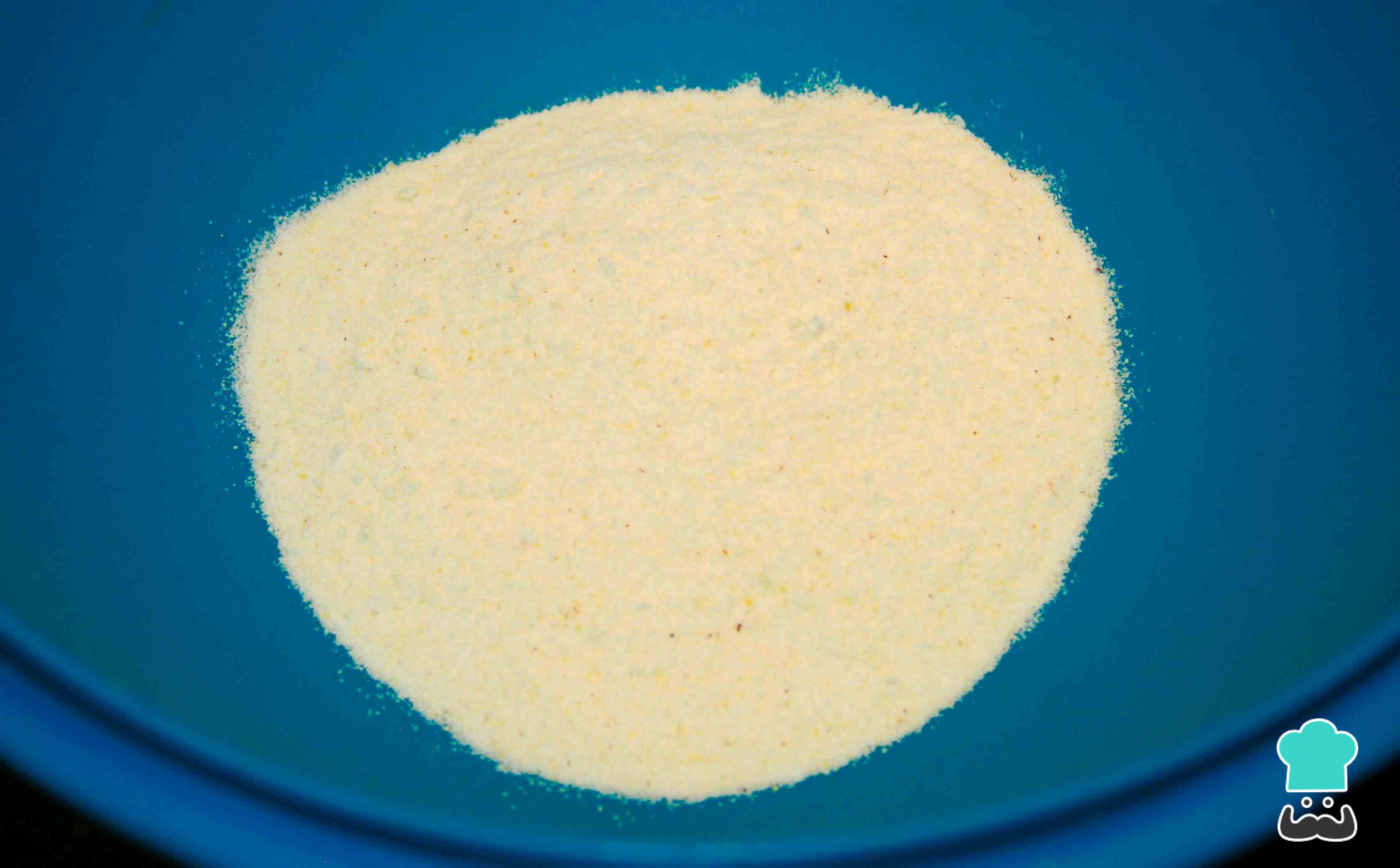 Pizza con harina de maíz - Fácil